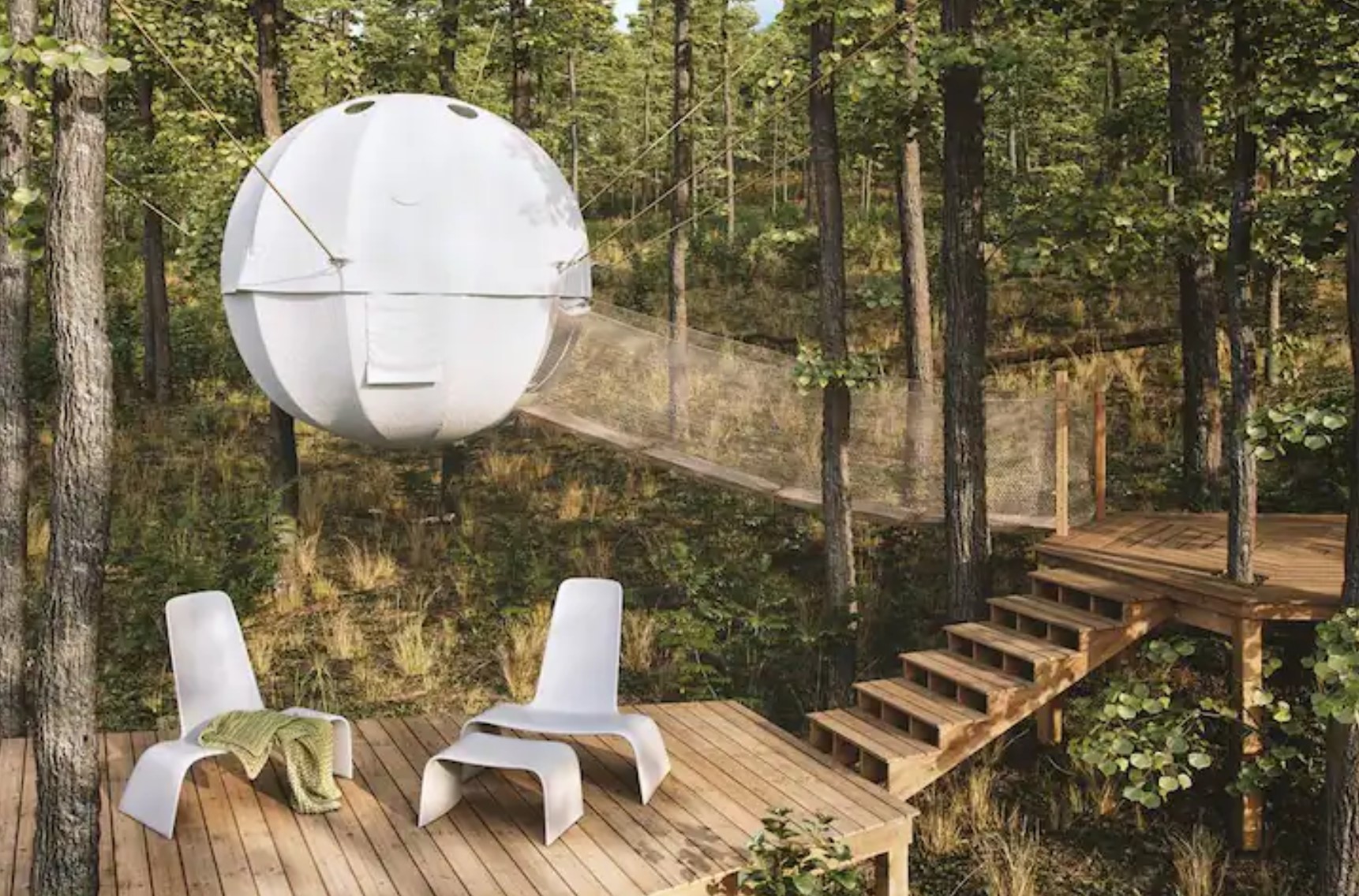 Stay in a suspended pod! | Boone, NC - The Travel Life